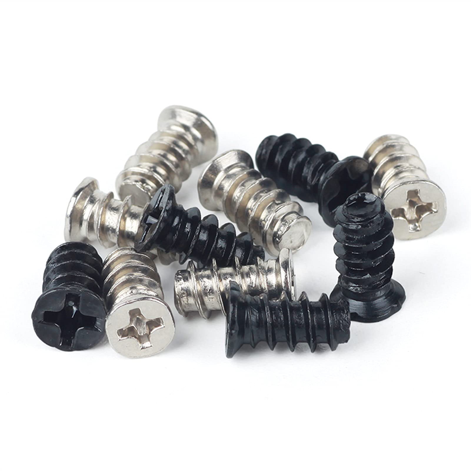 Kigauru Screw 30Pcs M5*8mm M5*10mm M5*12mm KB Computer PC Case Cooling Fan Mount Screw Heat Dissipation Screws Fixer (Color : Black, Size : M5x8mm 30pcs)