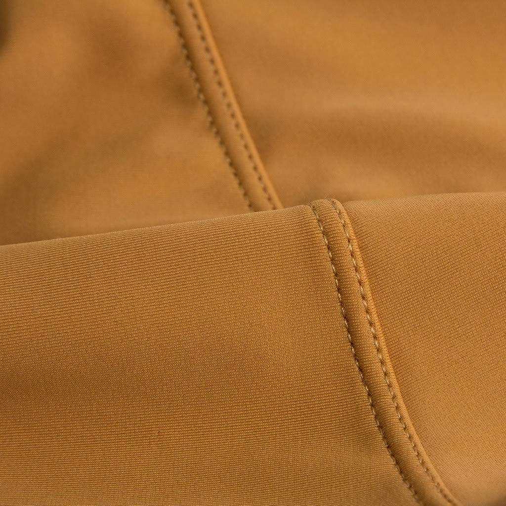 FDSD Man Swimsuit Men's Swim Trunk Solid Color Drawstring Quick Dry Low-Rise Sexy Soft Summer Shorts (XL, Khaki)