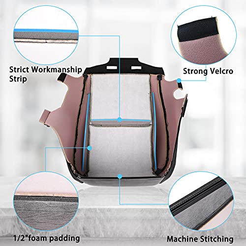 Driver Seat Cover Replacement Cloth for 2010 2011 2012 2013 2014 Chevy Silverado 1500 2500 HD 3500 HD Avalanche Suburban GMC Sierra Yukon XL - Replace 20833416 Front Bottom Cushion Cover Protector