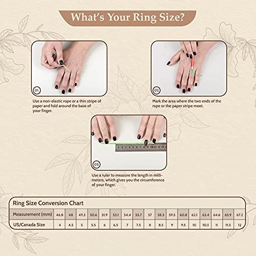 ENERGY STONE Sun Worship Far East Styling Sterling Silver Meditation Spinner Ring for Women with Brass and Silver Spinners (Style US14) (8)