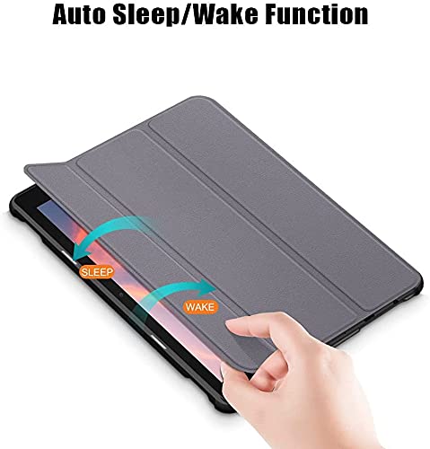 Fire HD 10 Tablet case (11th Generation, Released in 2021) JKRS Fire HD 10 Plus Tablet case 10.1 inch Shockproof Ultra-Light PU Leather tri-fold Stand case with Automatic Wake-up/Sleep Function