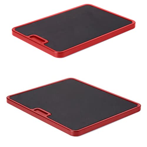 Nifty Small & Large Appliance Rolling Tray, Red – Kitchen Caddy Sliding Tray, Integrated Rolling System, Non-Slip Pad Top, Sliding Tray for Coffee Maker, Stand Mixer, Blender, Toaster