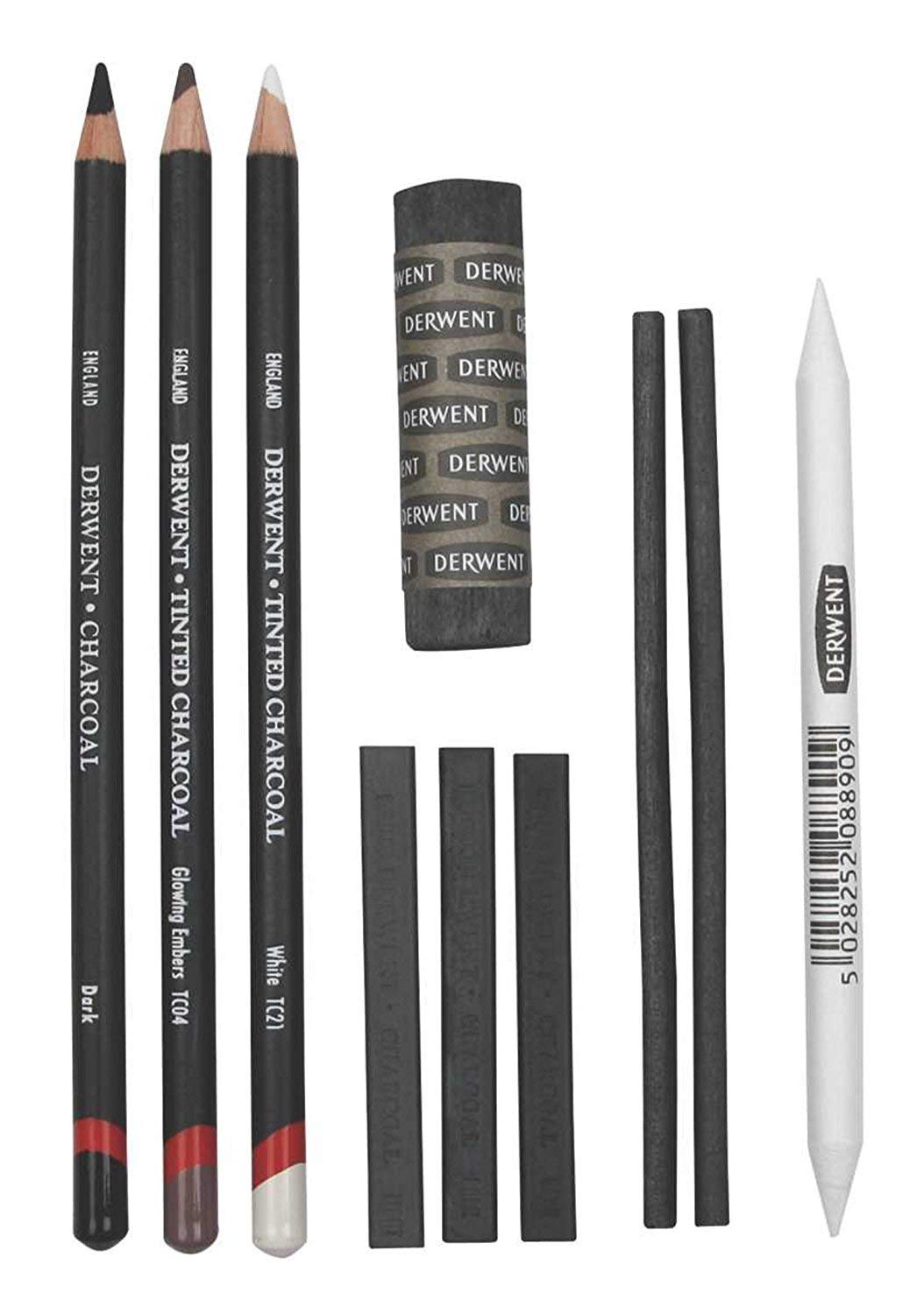 Derwent Charcoal Collection, Pack, 10 Count (2300675)