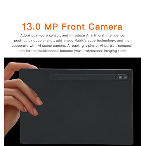 lonuo Office Tablet, 2 Card Slots Black 10 Inch IPS 7000mAh Student Tablet for Study (US Plug)