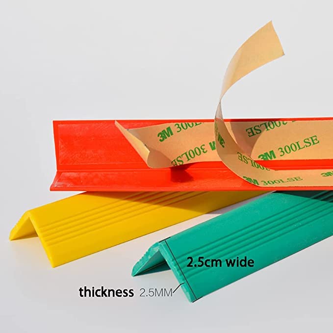 GUSICA Anti-Collision Strips for Children, Widened and Thickened Wall Corner Pillars, Soft Package, Anti-Collision Strips for Kindergarten, Table Side Corner Protectors with Glue-White||1m