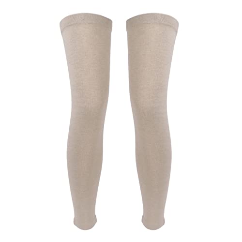 Emoshayoga Knee Warmer, Thick and Soft Prevent Arthritis Prevent Injuries Keep Warmer Wool Knee Sleeves for Ride Motorcycle