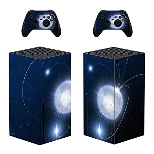 Guugoon Galaxy Space Skins Compatible with Xbox Series X Console Controller, Vinyl Decal Stickers for Xbox Series X,2