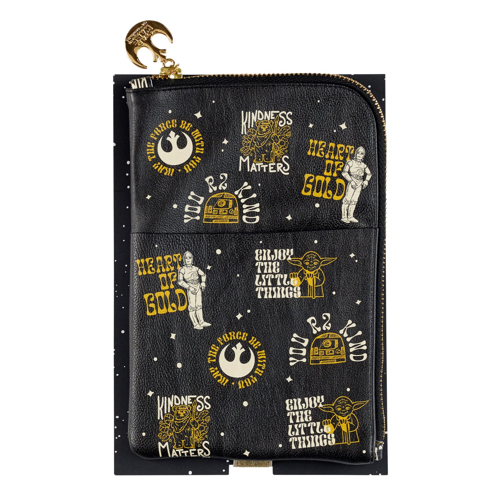Erin Condren Ultimate Vegan Leather Planny Pack - Star Wars Alliance Design. Planner Accessory Pouch with Pockets, Extended Zipper, and Elastic Band to Secure Around Planner or Notebook