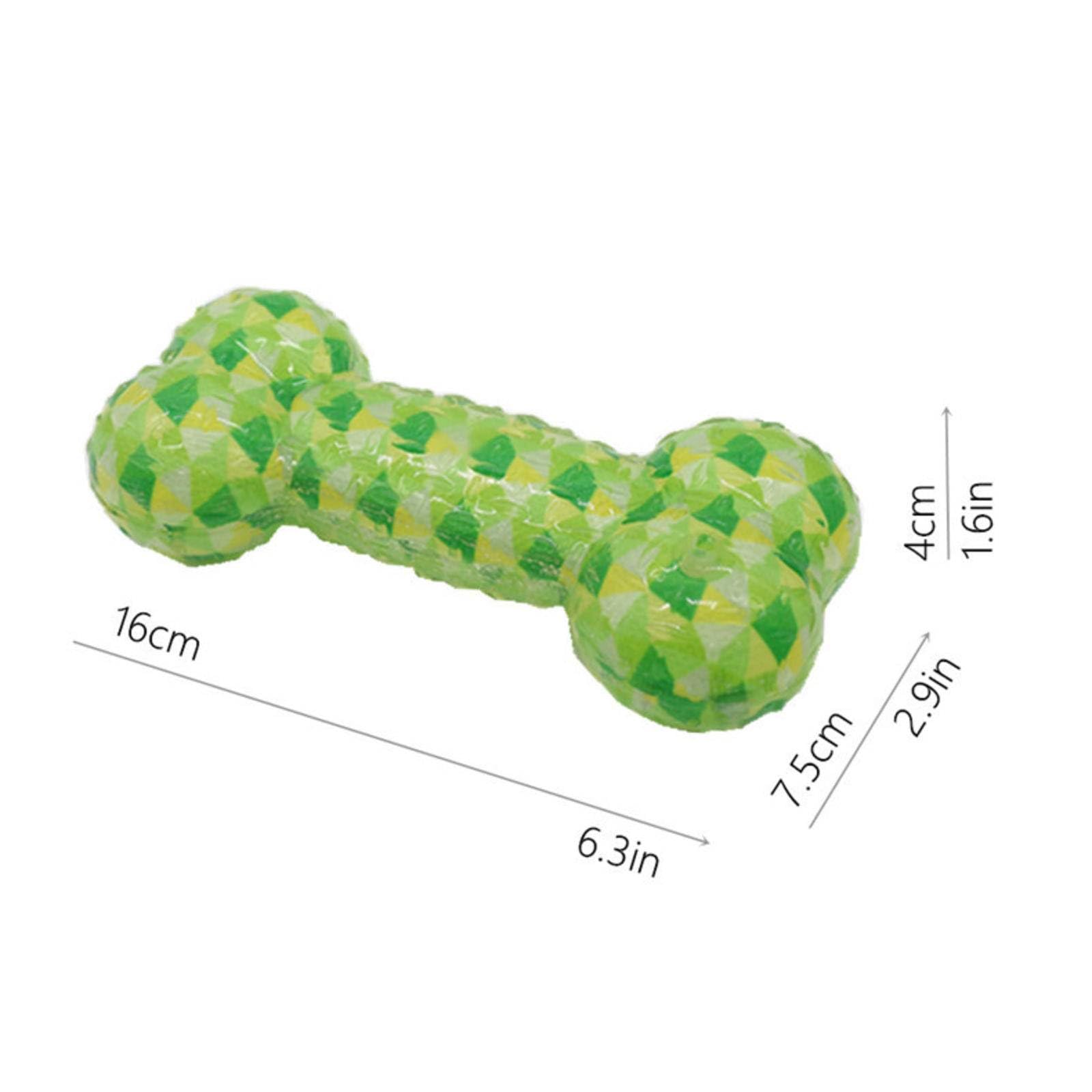 LOQNXQZC Pet molar toy ringing bone dog chewing biting bone molar Rod interactive rubber dog bite training dog, 6.3x2.9x1.6 inch *2