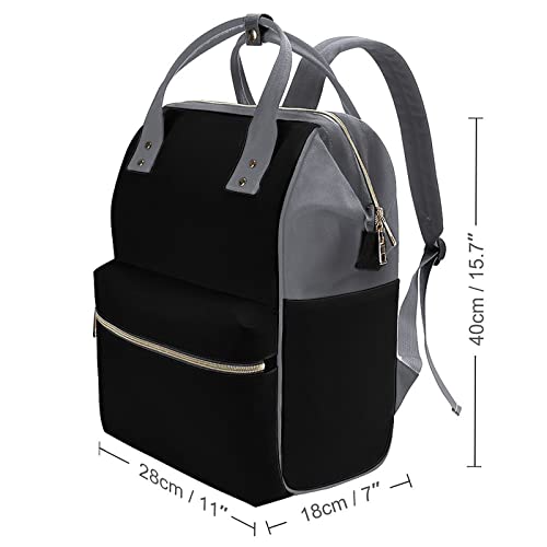 Happy Camper Dog Paw Waterproof Mommy Bag Diaper Bag Backpack Multifunction Large Capacity Travel Bag