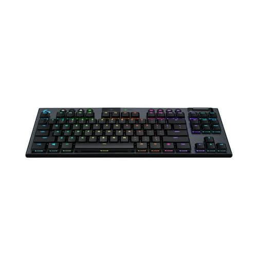 Logitech G915 TKL Tenkeyless LIGHTSPEED Wireless RGB Mechanical Gaming Keyboard (Carbon, Tactile) Bundle with HERO Wired Gaming Mouse, and 4-Port USB 3.0 Hub (3 Items)