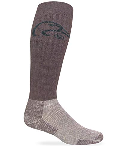 Ducks Unlimited Men's Tall Heavy Boot Socks (1-Pair), Natural Mocha, Large