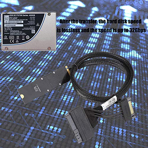 Jopwkuin M.2 Connecting Cable, Easily Upgrade Servers M.2 Cable for Servers to NVMe SSD Drives for Computer