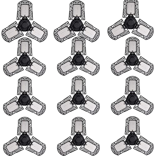 MAVARO Bright Led Garage Light, Garage Lights Ceiling Led, Three Glow Light for Garage, Workshop 12 Pack
