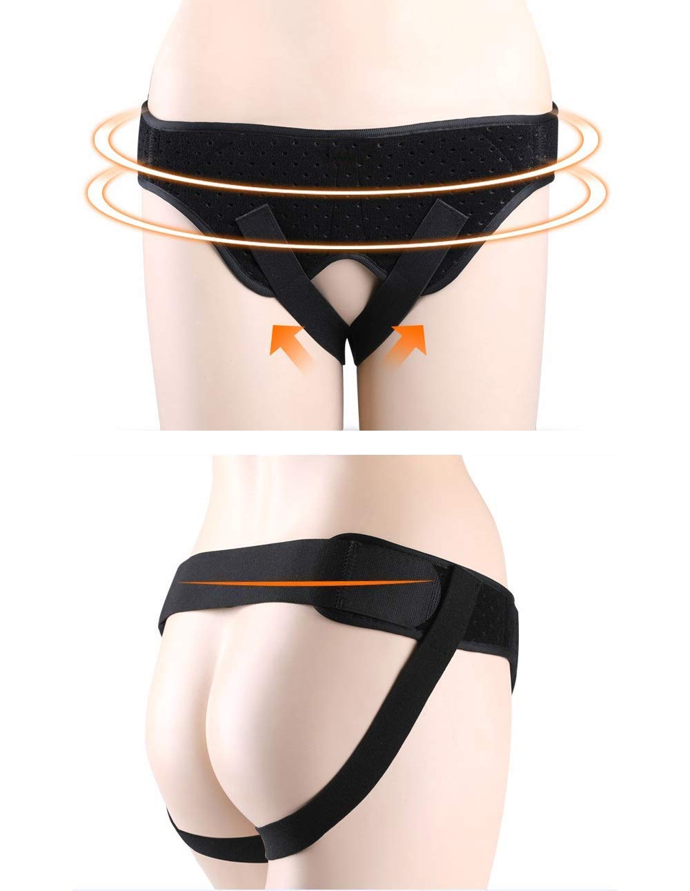 Double Inguinal Truss Belt for Surgery Injury Recovery Pelvis Stabiliser Hernia Support Belt for Reducible Inguinal Ruptures (Size : X-Large)