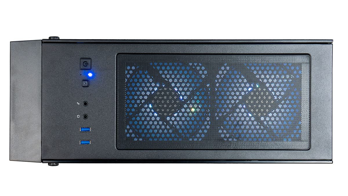 Empowered PC Continuum Mini Gaming Desktop - RTX 3080 (~ 4070), Intel 20-Core i7-14700KF (~ i9-13900K), 32GB DDR5 RAM, 1TB NVMe SSD, WiFi 6, Windows 11 - Tiny Liquid Cooled RGB Gamer Computer