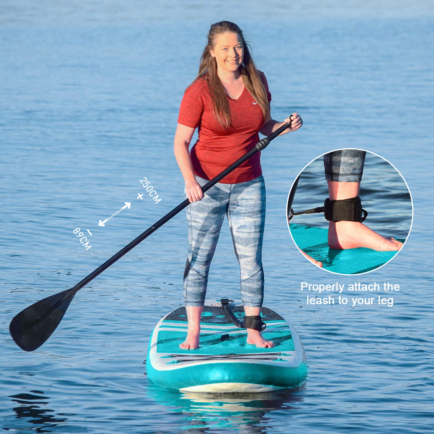 Goosehill Inflatable Stand Up Paddle Board, Reinforced Double Layer All-Around Paddleboard for All Skill Level, Ultra Light, Stable and Reliable with Premium SUP Package