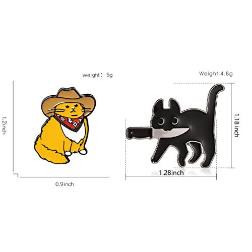 Enamel Pins for Backpacks, Cute Pins Brooches Set for Jacket Hats fits Men Women Boys and Girls