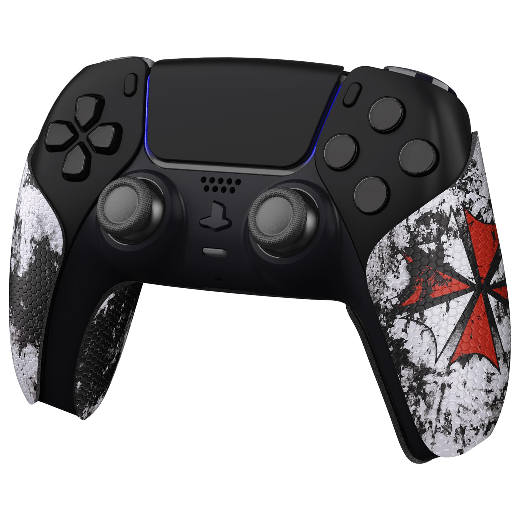 eXtremeRate PlayVital Anti-Skid Sweat-Absorbent Controller Grip for ps5 Controller, Professional Textured Soft Rubber Pads Handle Grips for ps5 Controller - Biological Hazard