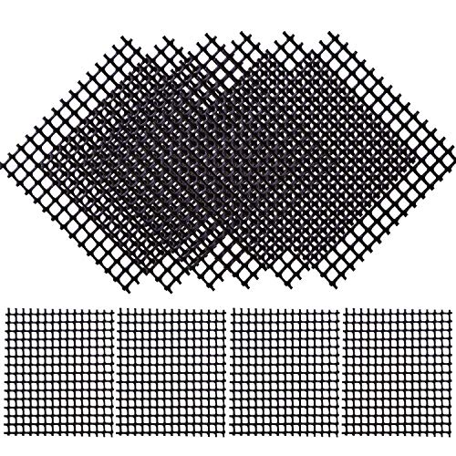 Lainrrew 50 Pcs Flower Pot Hole Mesh Pad, Square Bonsai Mesh Drainage Screens Bonsai Pot Bottom Grid Mat Drainage Mesh Hole Screen, Gardening Gifts for Women, 2 Inch