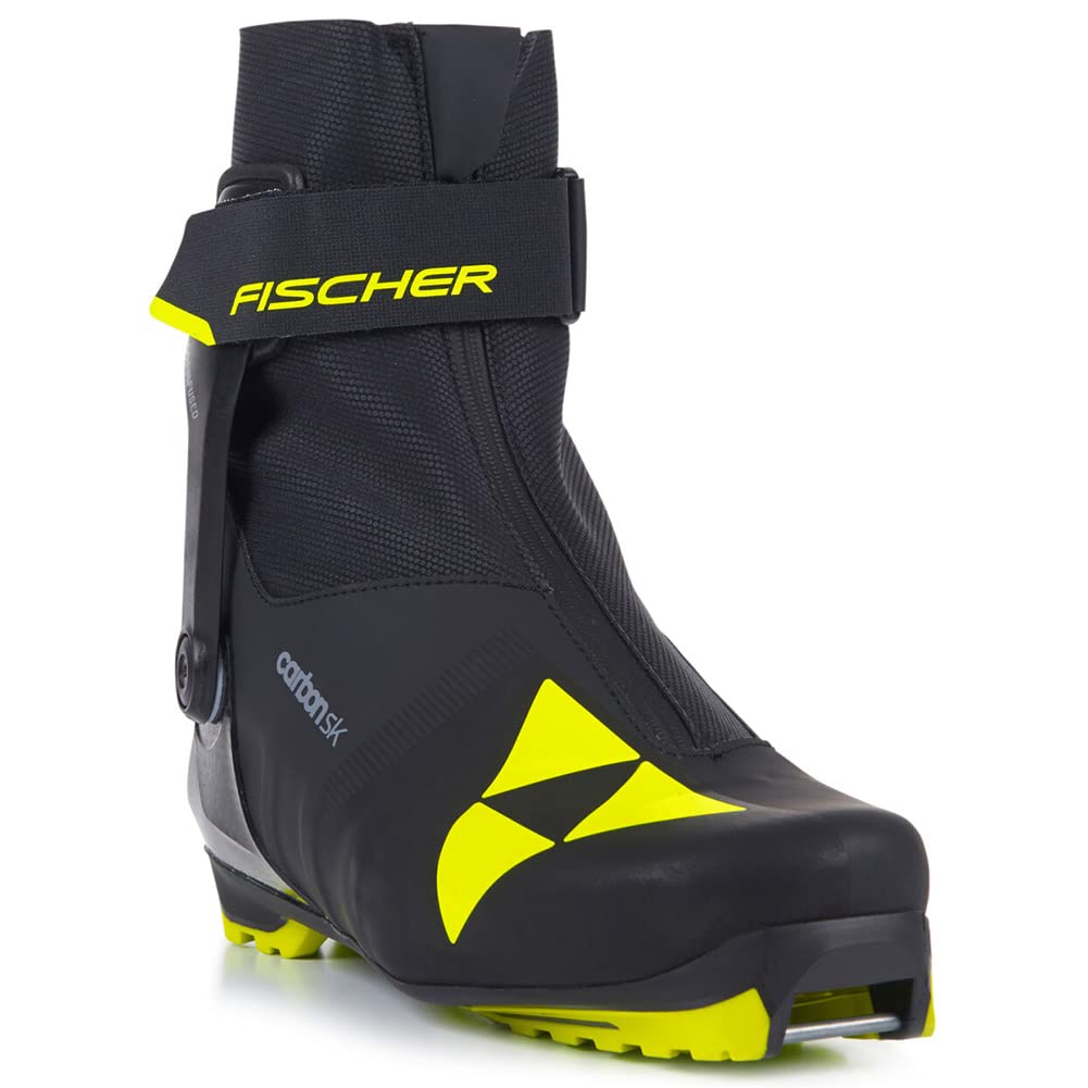 Fischer Unisex Carbon Skate Durable Weatherproof Protective Stable Insulated Nordic Race Skating Ski Boots, 39