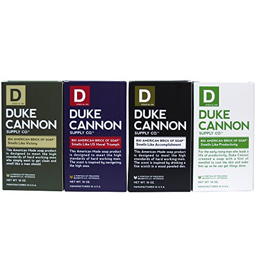 Duke Cannon Men’s Big American Brick Bar Soap - Smells like Productivity, White, Cool Mint & Peppermint Oil, 10 Ounce