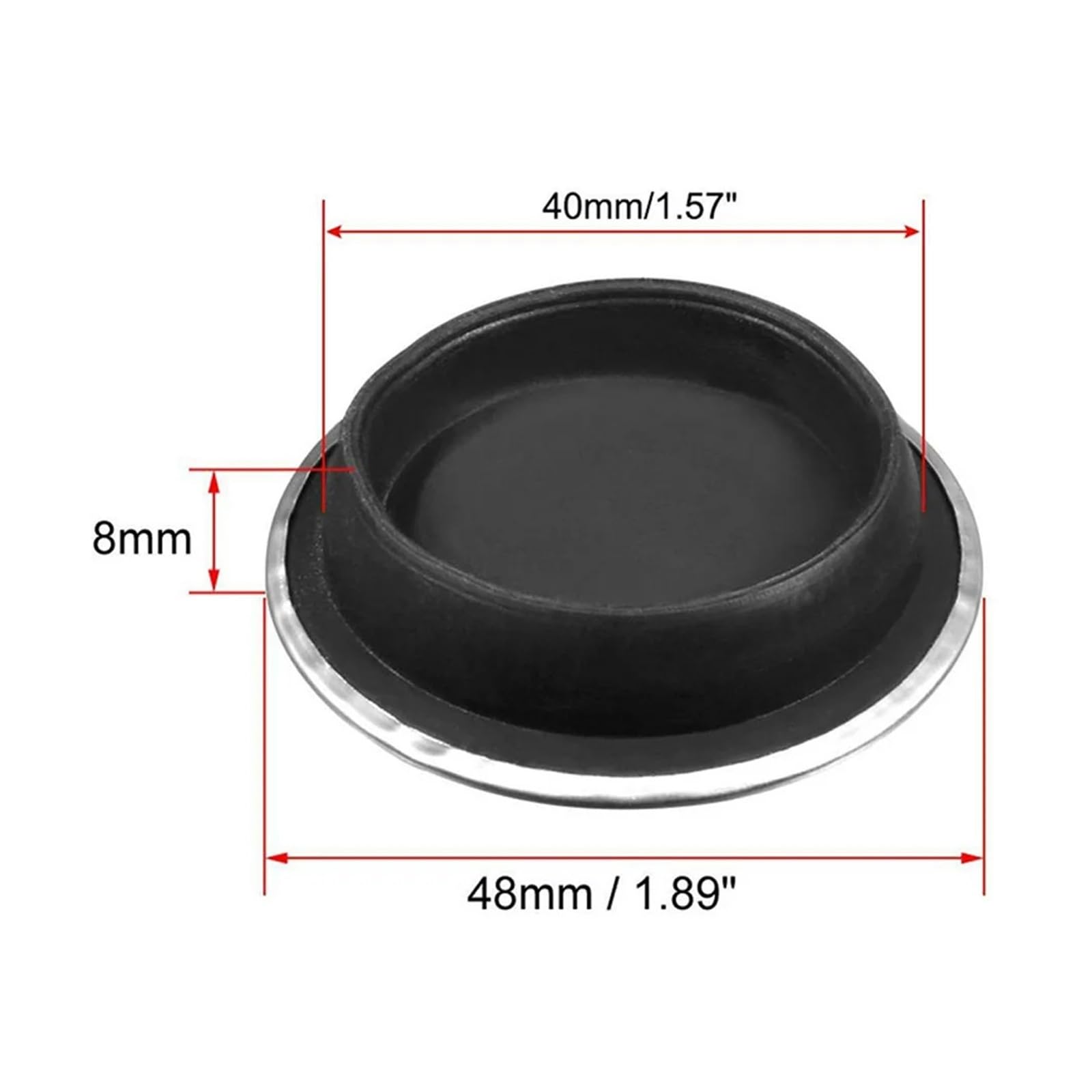 PRIMUZ 1pcs Rubber Sink Plug Drain Stopper Fit 40mm with Ring Compatible with Bathtub Kitchen Sink Strainer Stopper Laundry Sink Plug Drainage