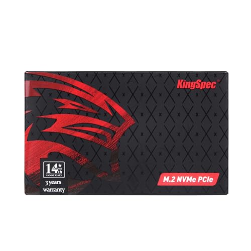 KingSpec 512GB M.2 PCIe SSD 2280, up to 3500MB/s, Internal M2 NVMe Gen 3 Hard Drive with 3D NAND Flash, Compatible with Laptop & PC Desktop