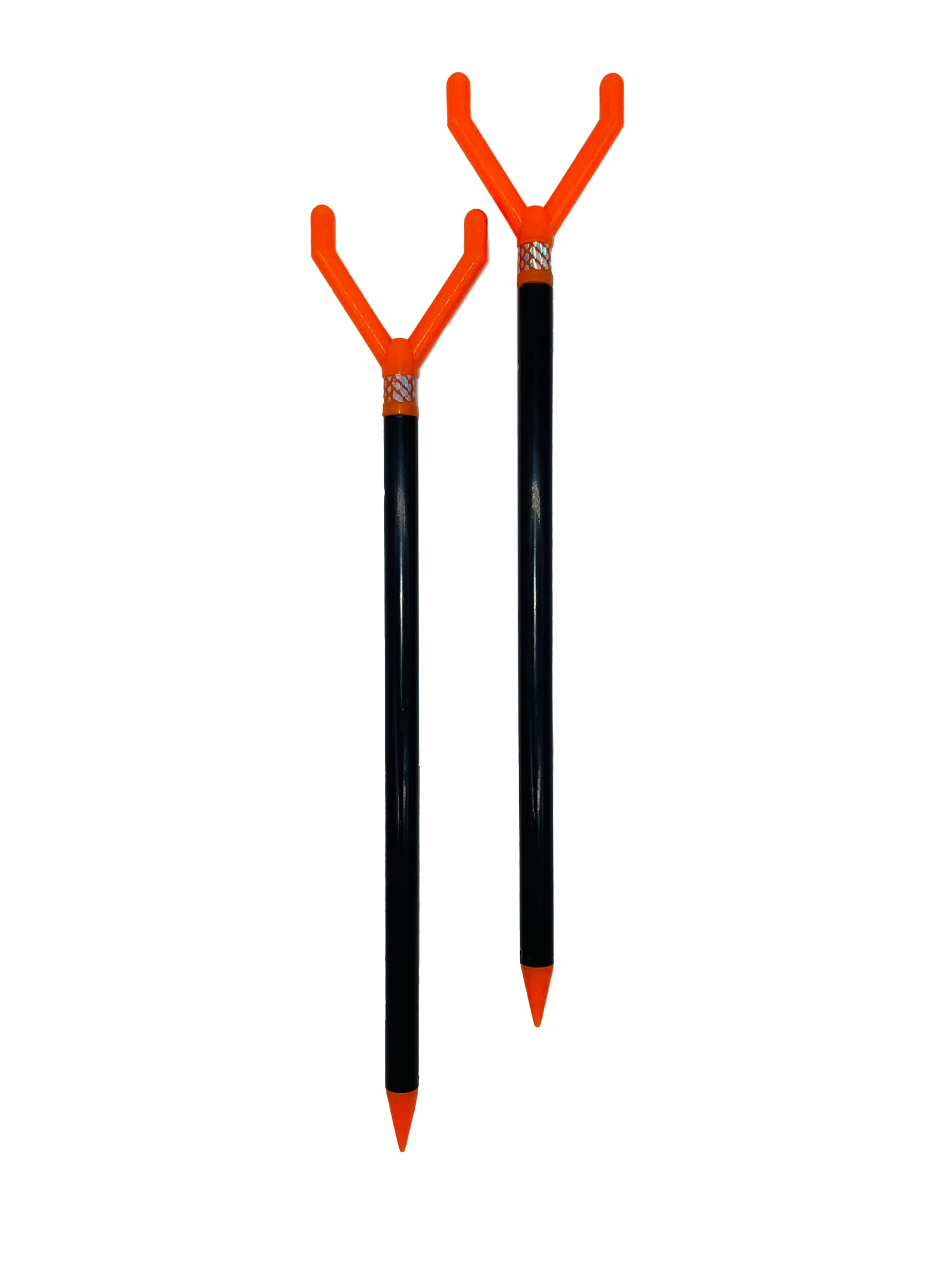Fishin Stix 40" Extendable Magnum Trident Rod Holder 2 Pack, Orange