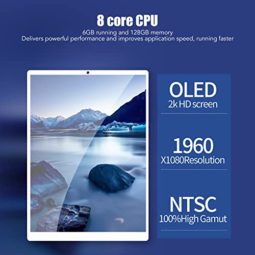 lonuo Call Tablet, for 11.0 1960x1080 IPS 2.4G 5G WiFi Dual Band 10.1 Inch Tablet 6GB RAM 128GB ROM Red to Work (US Plug)