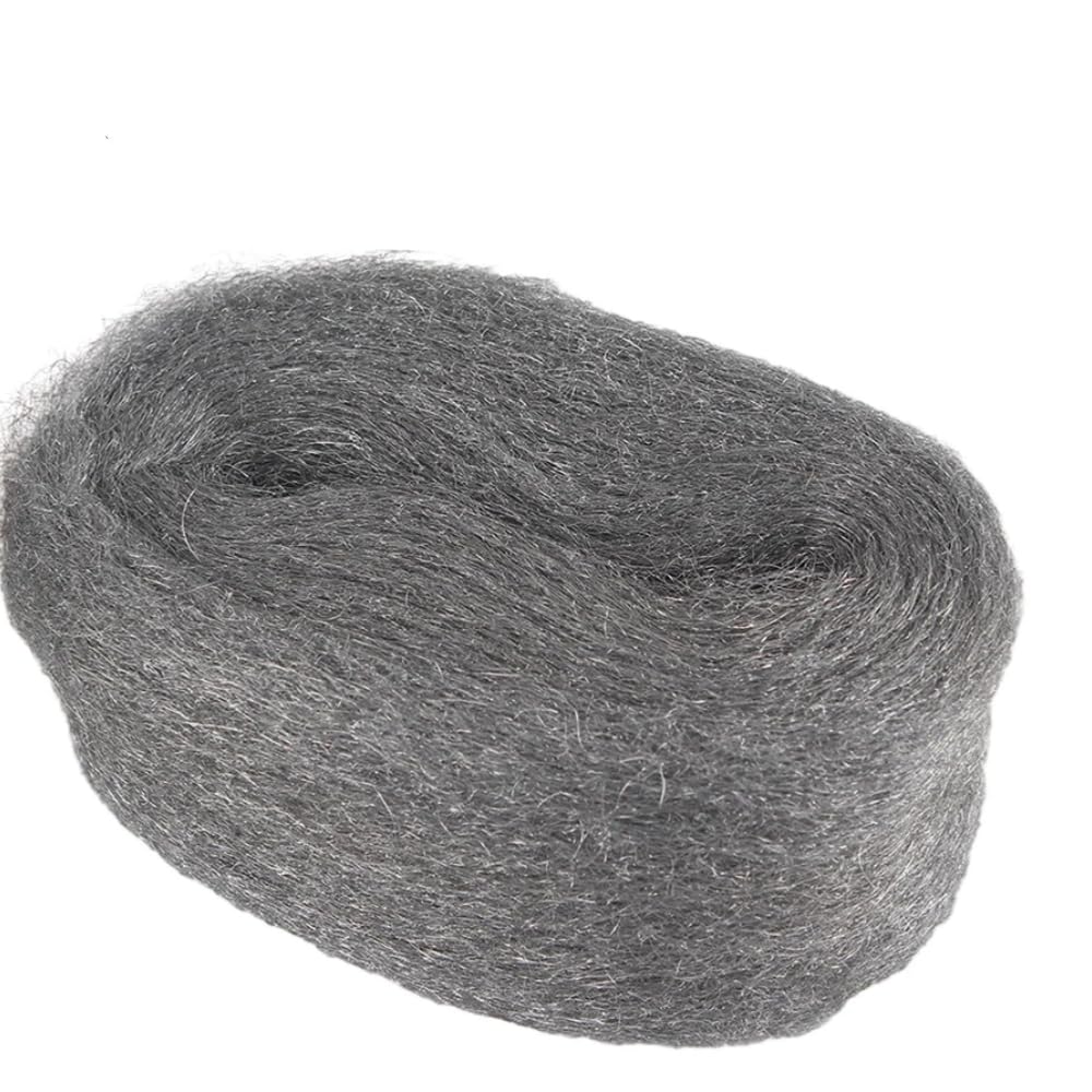 LPYFRG 3Pack Stainless Steel Wool,2.5""x16.5FT Steel Wool Fill Fabric Roll,Gap Blocker Coarse Wire Hardware Cloth DIY Kit for Holes, Wall, Garden, Kitchen, Pipeline in Garage,Complimentary Gloves