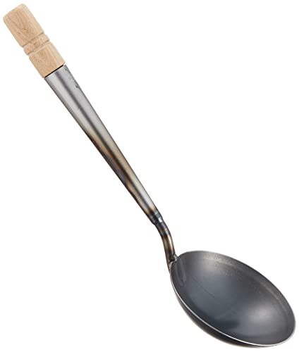 Endoshoji TKG ATYA801 Chinese Ladle, For Fried Rice, Outer Diameter x Handle Length 4.1 x 8.5 inches (105 x 215 mm), Capacity Estimated 5.9 fl oz (150 cc), The More Oil Becomes Better and Easier to