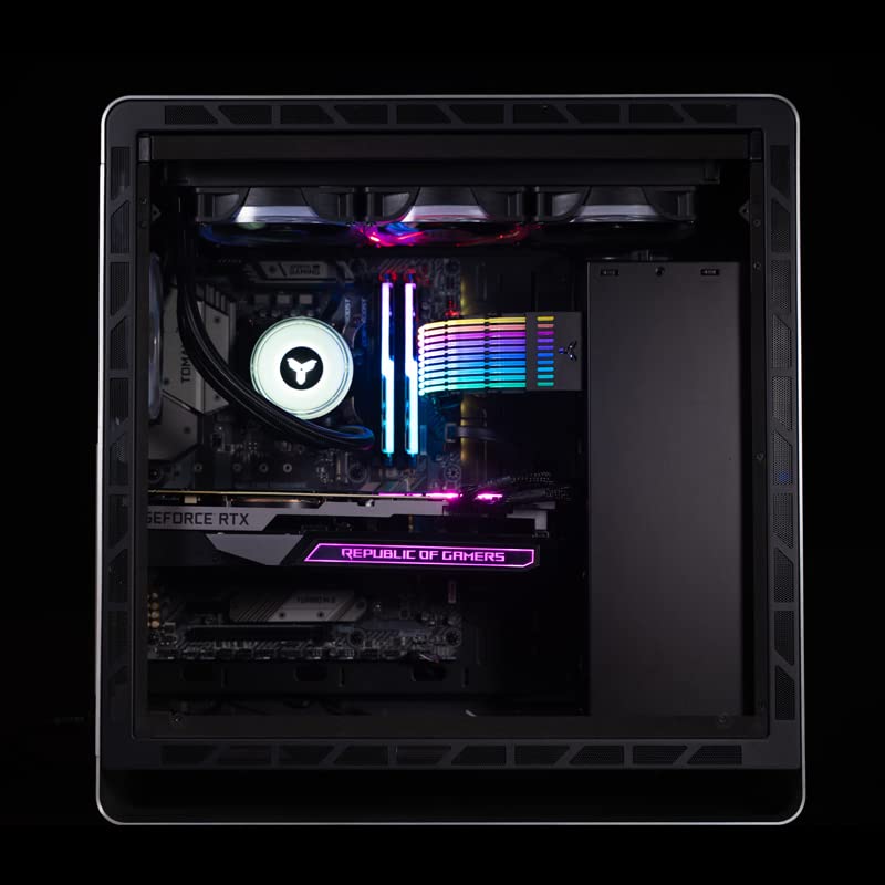 iHTP Power Supply Sleeved Cable, Customization 24 Pin ATX RGB Cable Extension Kit 18AWG, 5V 3Pin Synchronized Sleeved Cable for RGB Software
