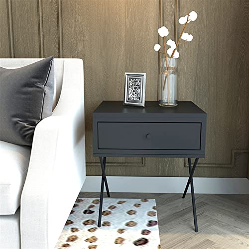 HIGOH Bedside Table Modern Bedside Cabinet Coffee End Bedside Cabinet Household Furniture Bedside Cabinet Cabinet Living Room (Color : 1)