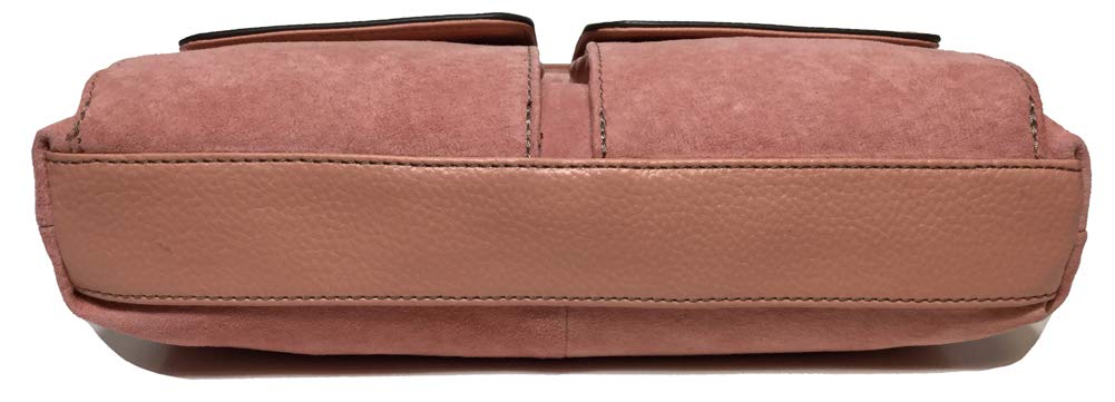 Tignanello Voyager Convertible Leather/Suede Cross Body W/RFID Protection, Coral/Coral