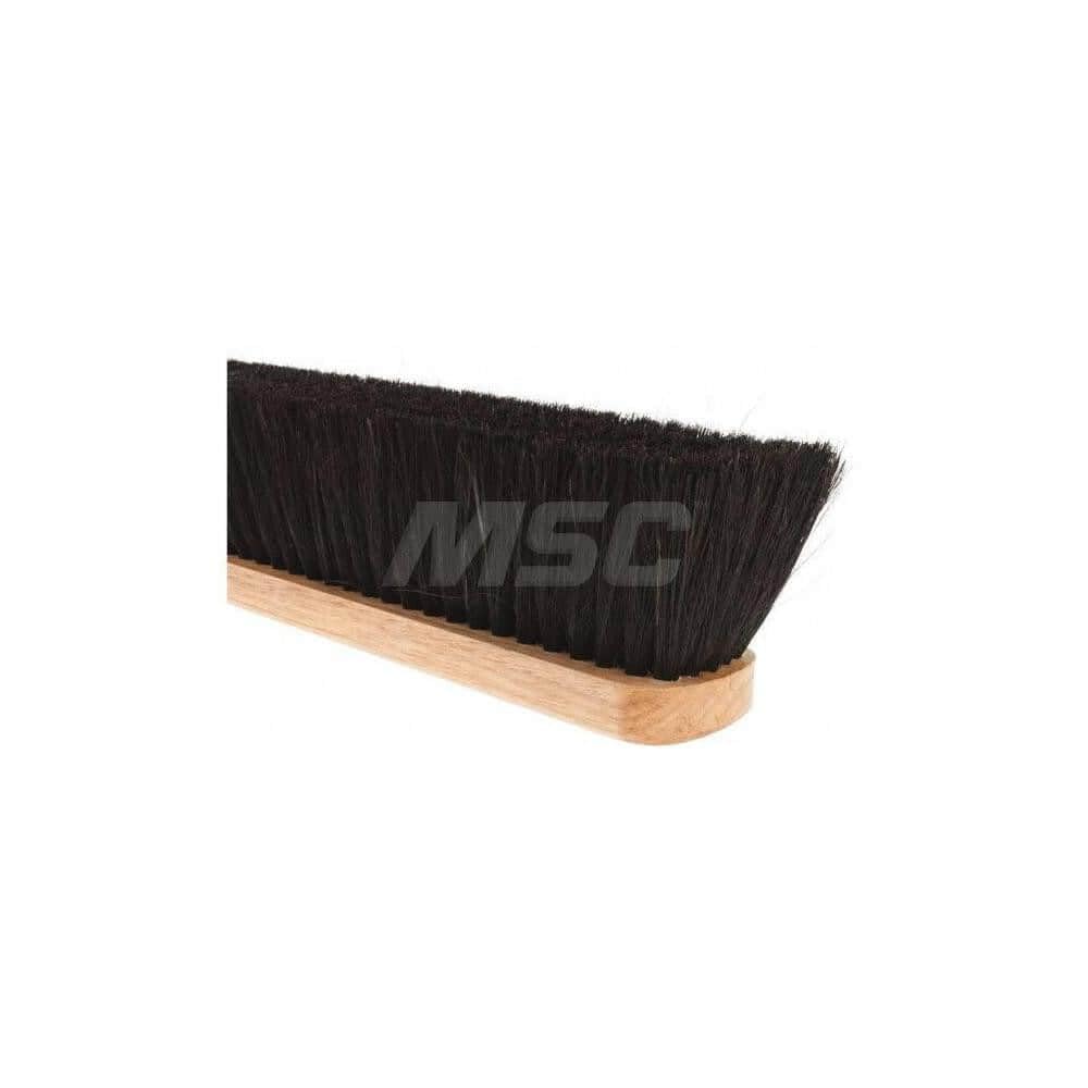 PRO SOURCE Push Broom Head with Coco/Tampico/PVC & Horsehair Blend Bristles:18" Wide