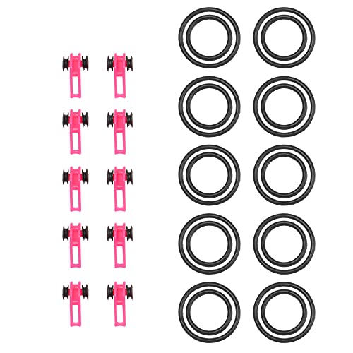 Fishing Hook Secure Keep Durable Jig Hooks Safe Keeping Fishing Accessories Angling Supplies Fish Tackle for Fishing Rod Tool 10Pcs/Pack (Color : 5)