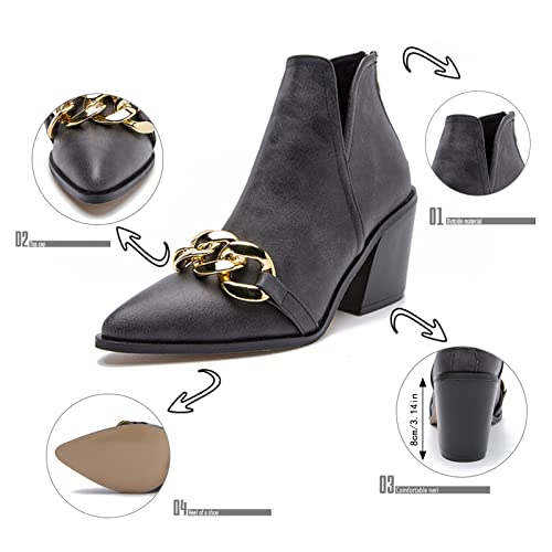 FASDNENDYS Boots Mid-Length Women's Ankle Fashion Shoes Characteristic Boots Boots Soft Snow Boots Women Black