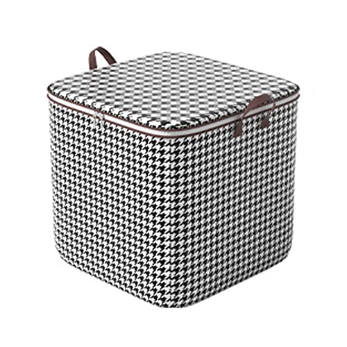 Large Storage Bags with Durable Handles, Clothes Storage Box Bins Foldable Closet Organizer Wardrobe Sorting Containers Thick Fabric for Clothing,Blanket,Comforters,Bed Sheets,Pillows,Toys (#3 S-15*19*19in)
