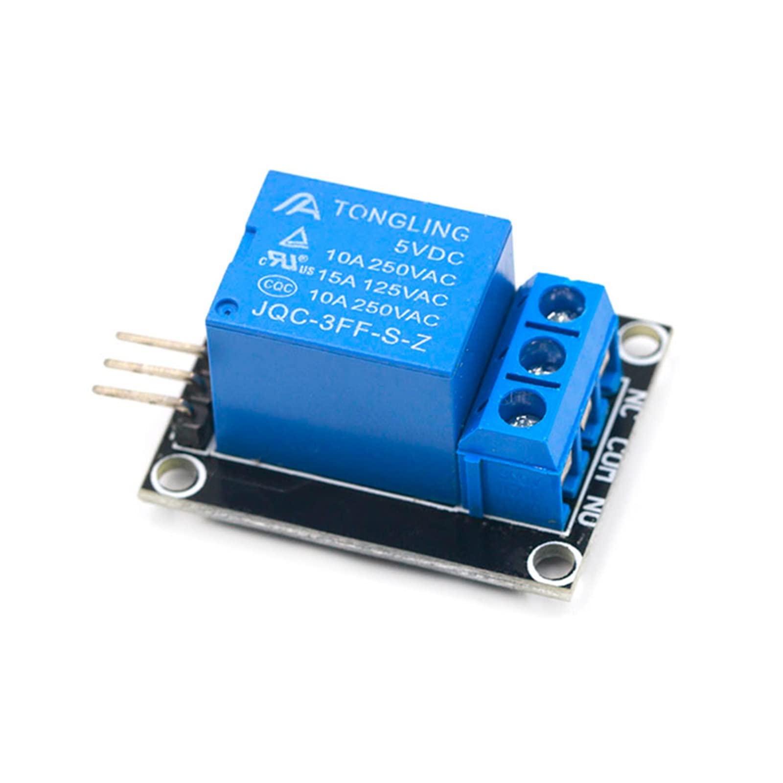 KY-019 5V 12V One 1 Channel Relay Module Board Shield for PIC AVR DSP ARM 1Pcs (Color : OneColor)