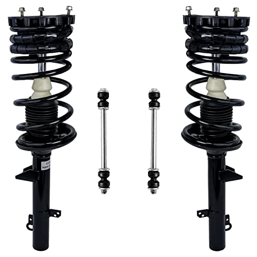 Detroit Axle - Rear Struts Sway Bars for 94-07 Ford Taurus 94-05 Mercury Sable Complete 2 Struts w/Coil Spring 2 Rear Sway Bars 1994 1995 1996 1997 1998 1999 2000 2001 2002 2003 2004 2005 Replacement