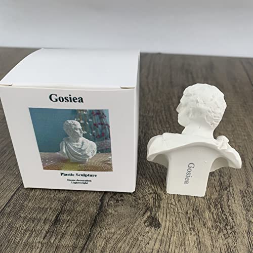 Gosiea Plastic sculptures,Greek Bust Statue and Sculptures Set Greek Bust Statue Decor Roman Plastic Mini Greek Mythology Figurine Greek God Statue Bust Small for Decor/ Gifts.