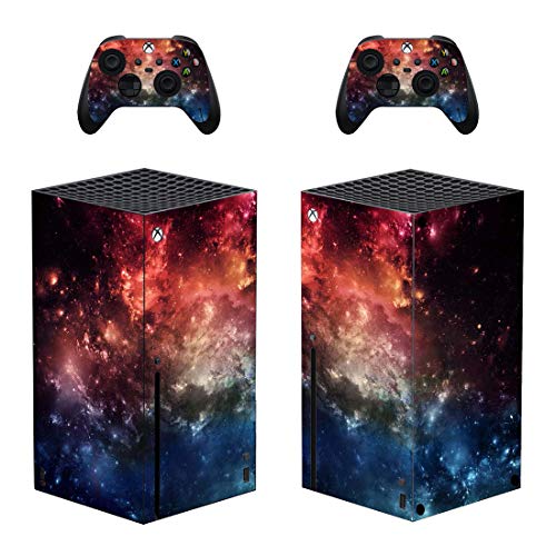 FELIPE SEIJI KUBA Protective Vinyl Skin Decal Cover for Xbox Series X Console Wrap Sticker Skins with Two Free Wireless Controller Decals multi color