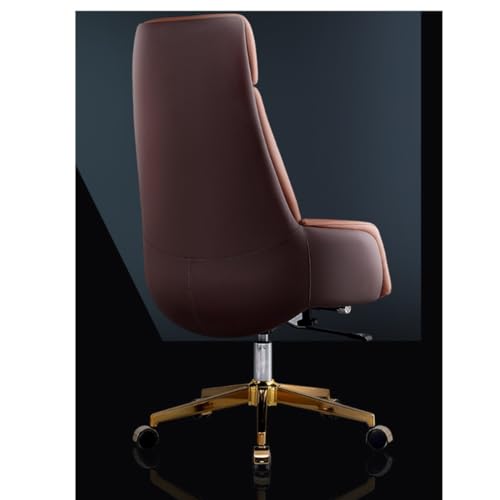 LNYHLXS Genuine Leather Office Chairs Swivel Chairs That Sit for Long Periods of Time Without Fatigue