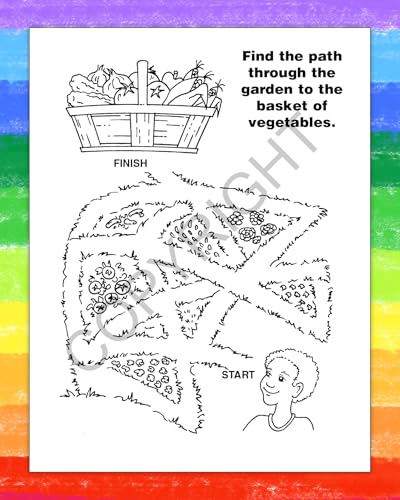 ZOCO - Good Nutrition - Educational Coloring Books (25 Bulk Pack, Without Crayons) - Healthy Eating Handout - Games, Puzzles, Fun Activities for Kids
