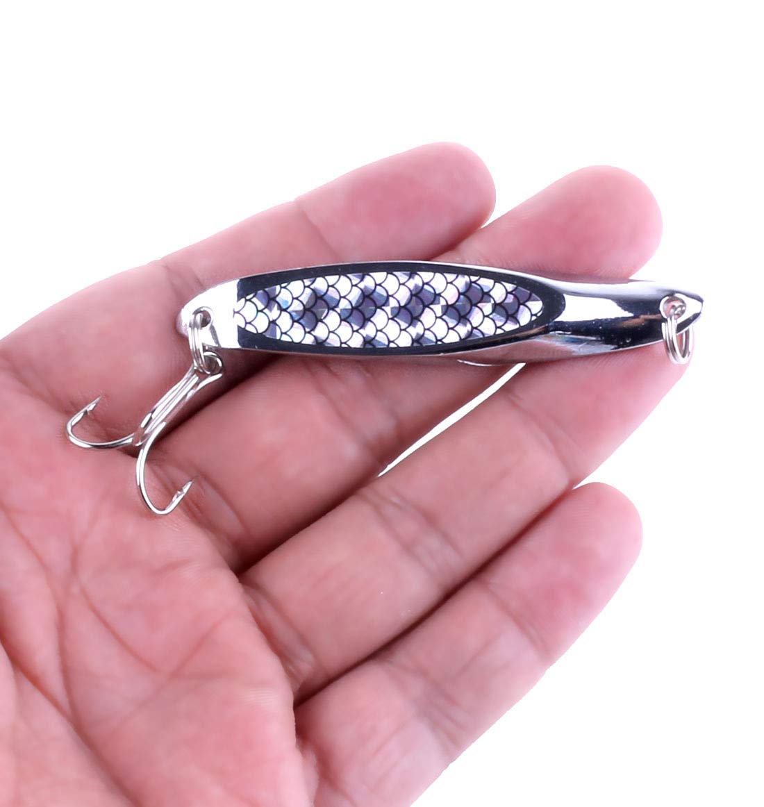 Fishing Lures,Fishing Spoons,Trout Lures,Bass Lures,2.75inch/.074oz,5-Piece Box,Applicable to Various Waters,Suitable for Many Kinds of Fish,Fishing Spoons Lures