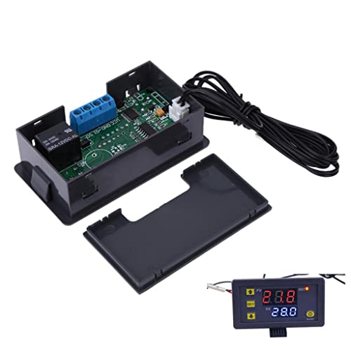 LNYHLXS Mini Digital Temperature Controller Thermostat Regulator Heating Cooling Control Thermoregulator Ensor(DC12V)