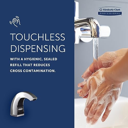Kimberly-Clark Professional⢠Touchless Counter Mount Skin Care Dispenser (47604), Chrome, 1.5 L Capacity, 2.12" x 4.25" x 5.56" (Qty 1)