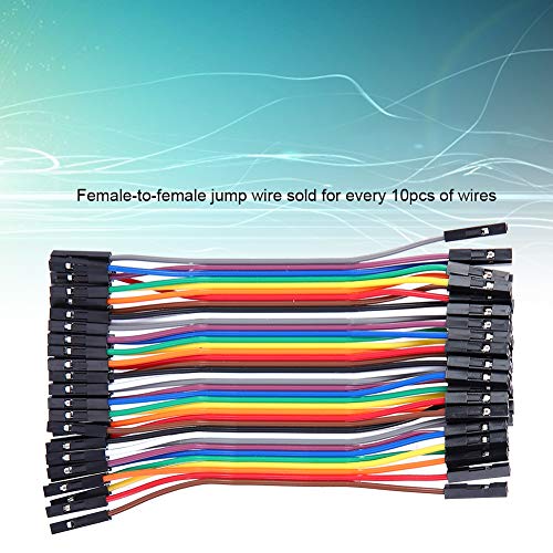 Jump Wire 10Pcs Multicolor Female to Female Connecting Cable for DIY Experiment Electronic Projects