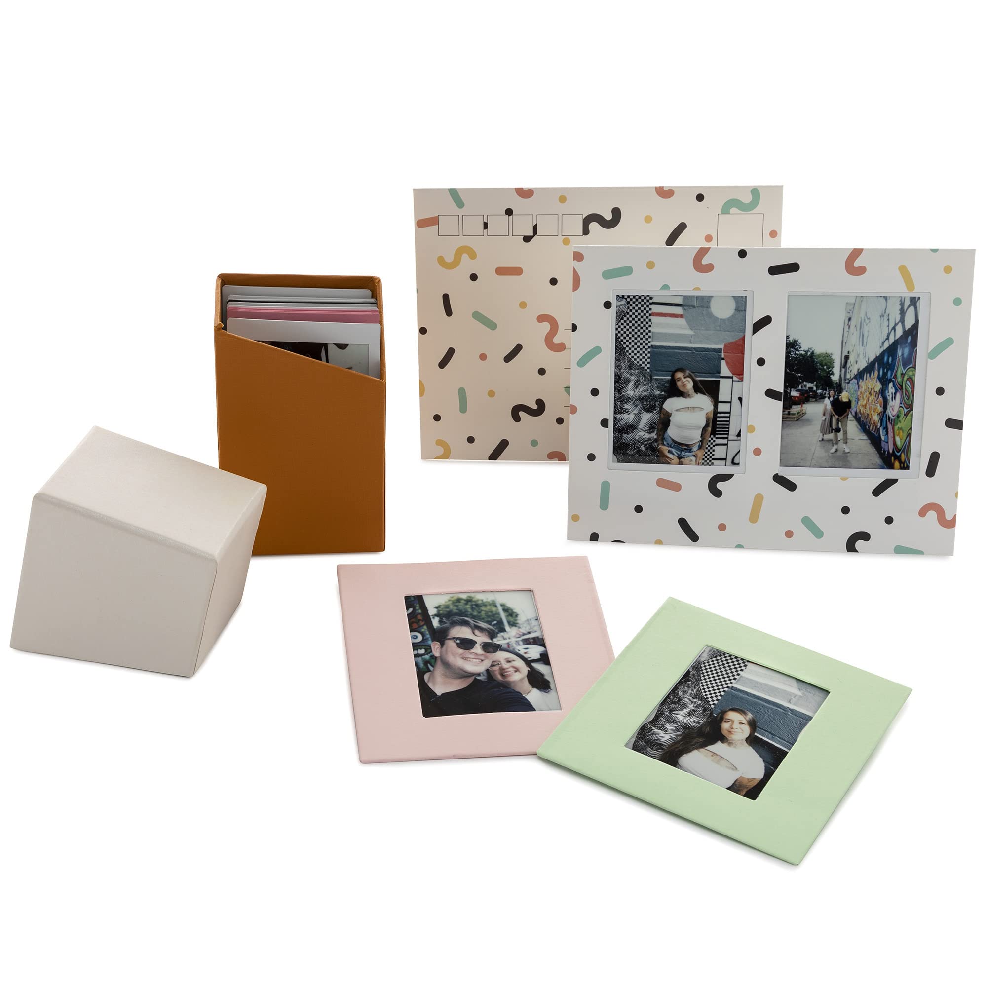 Fujifilm Instax Mini 40 Instant Film Camera Bundle with Contact Sheet Instant Film and Creative Memento Set (4 Items)